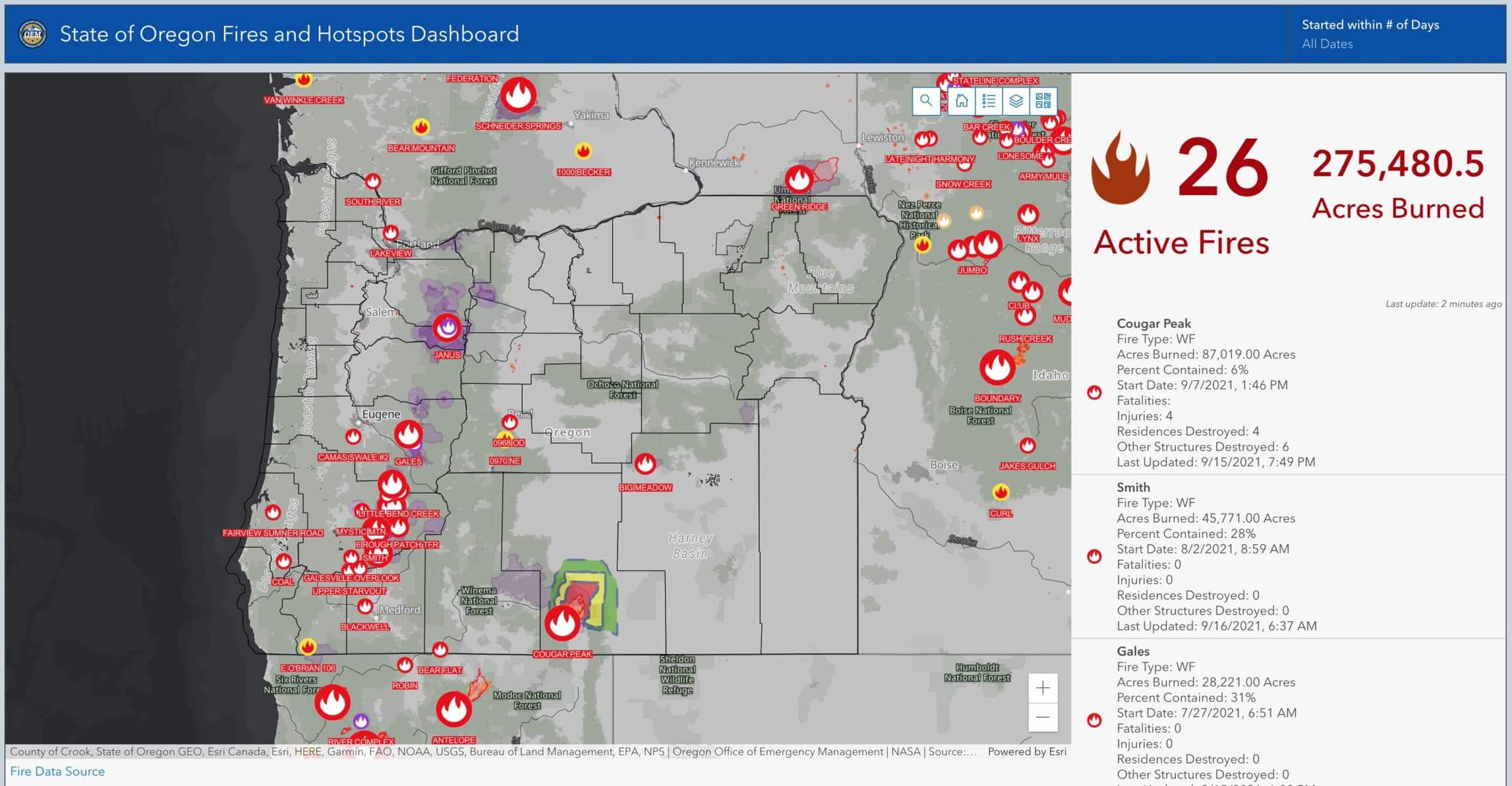 Oregon Wildfire Update – McKenzie Recovery